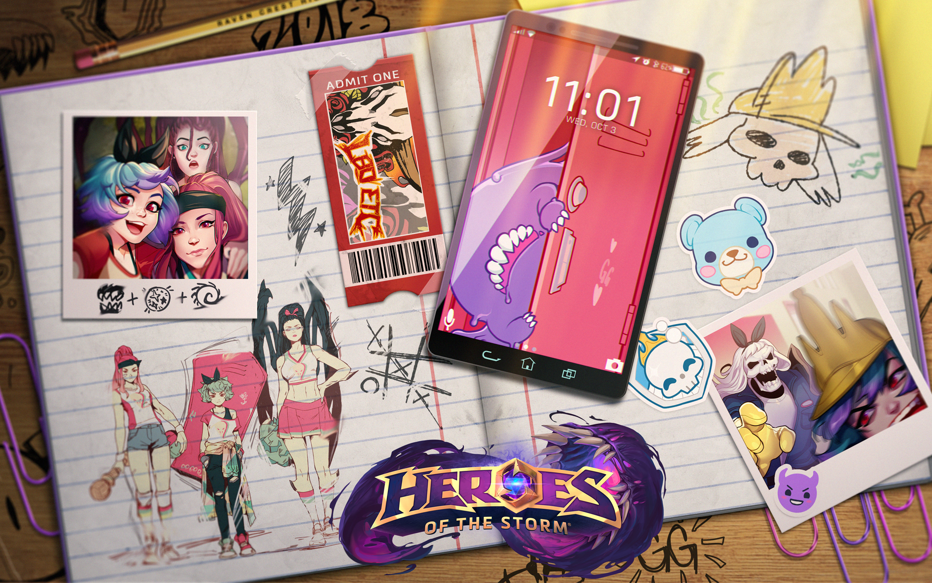 New HotS Wallpapers feat. Orphea and Janitor Leoric : r/heroesofthestorm